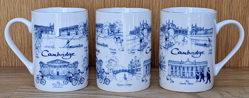 Cambridge Art - Mugs featuring paintings and drawings of Cambridge