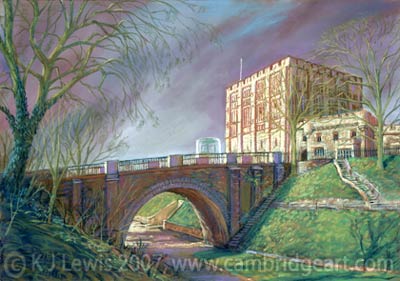 Painting of Norwich Castle, Norfolk.